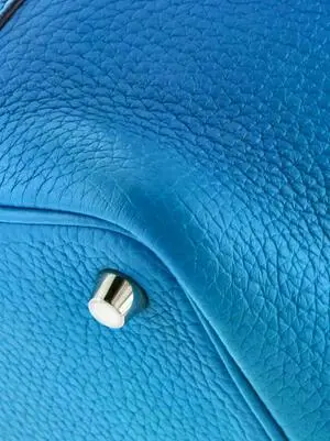 Hermès Eclat Picotin Lock Bag Clemence Pm Tote Bag - Blue