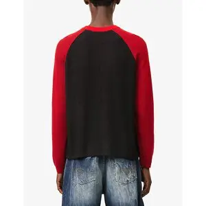 TWOJEYS Colour-block Rib-knit Jumper