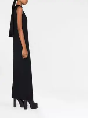 Versace Draped Open-back Dress