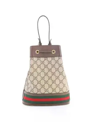 Gucci Ophidia Gg Coated Canvas Small Bucket Bag