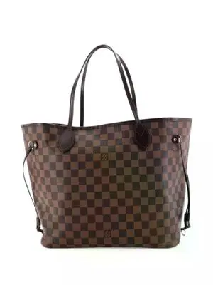 LOUIS VUITTON Damier Neverfull Mm Tote Bag - Brown
