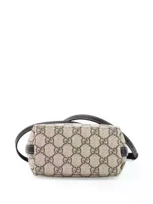 Gucci Gg Emblem Gg Coated Canvas Small Bucket Bag