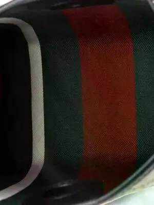 Gucci Gg Emblem Gg Coated Canvas Small Bucket Bag