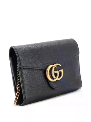 Gucci Gg Marmont Chain Wallet Mini Clutch Bag