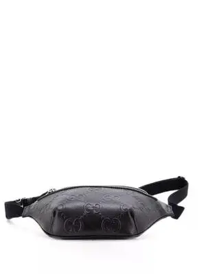 Gucci Gg Embossed Perforated Leather Small Belt Bag