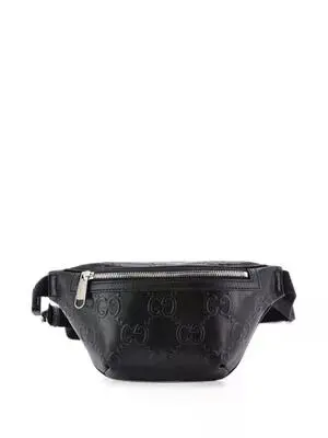 Gucci Gg Embossed Perforated Leather Small Belt Bag