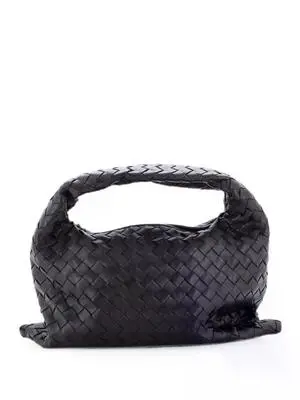 Bottega Veneta Hop Intrecciato Leather Small Hobo Bag - Brown