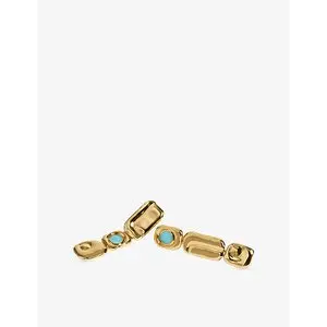 Monica Vinader 18ct Yellow Vermeil And Amazonite Drop Earrings