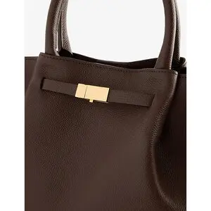 DEMELLIER Midi New York Leather Tote Bag - Mocha