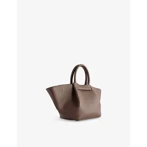 DEMELLIER Midi New York Leather Tote Bag - Mocha