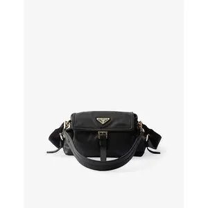 Prada Explore Mini Leather Top-handle Bag - Black