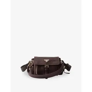 Prada Mini Leather Top-handle Bag - Brown