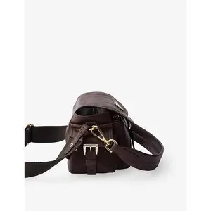 Prada Mini Leather Top-handle Bag - Brown