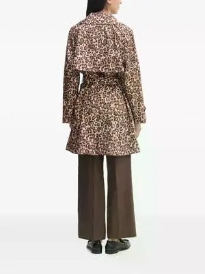 SAVE THE DUCK Tecla Double-breasted Coat - Brown