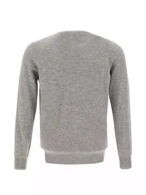 KANGRA Ribbed-knit Crew-neck Sweater - Grey