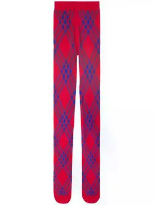 Burberry Check-pattern Wool Blend Tights