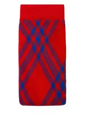 Burberry Check-pattern Wool Blend Tights