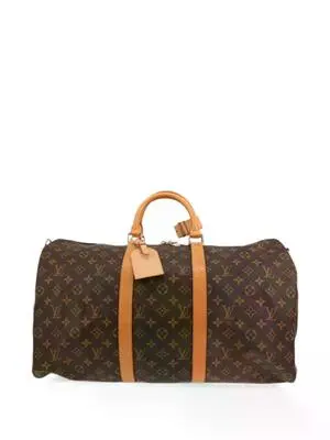 LOUIS VUITTON 1999 50 Keepall Monogram Holdall - Brown