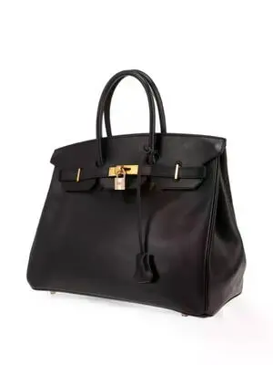 Hermès 2001 35 Birkin Tote Bag - Black