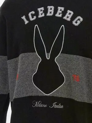 Iceberg Bugs Bunny Striped Sweater