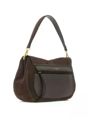 GIANNI CHIARINI Helena Round Suede Shoulder Bag