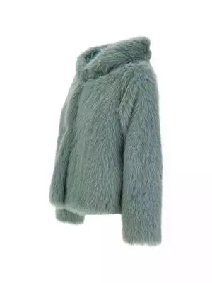KAOS Hooded Faux-fur Jacket