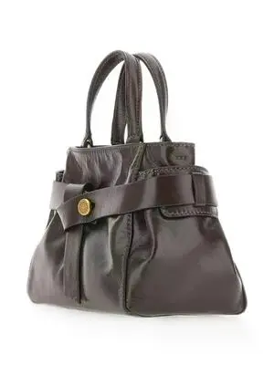 GIANNI CHIARINI Small Miranda Leather Tote Bag - Brown
