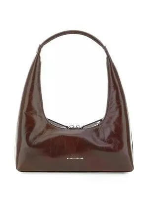 MARGESHERWOOD Crinkled-leather Shoulder Bag - Brown