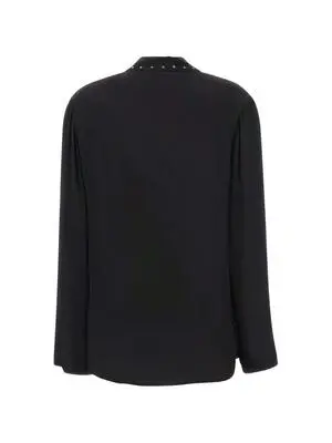ELENA MIRÒ Stud-embellished Scarf-detail Blouse