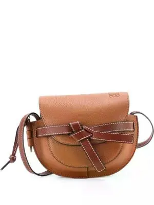 Loewe Gate Shoulder Bag Leather Mini Crossbody Bag - Brown
