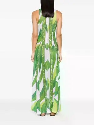 Emilio Pucci Flared Mesh Maxi Dress