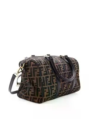 Fendi Convertible Boston Bag Zucca Canvas Medium Handbag