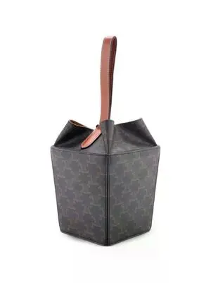 Celine Triomphe Coated Canvas Satchel