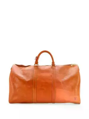 LOUIS VUITTON Keepall Bag Epi Leather 50 Travel Bag - Brown