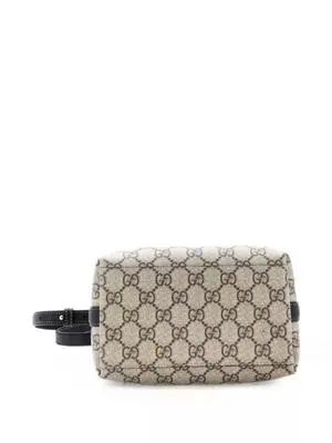 Gucci Gg Emblem Gg Coated Canvas Small Bucket Bag