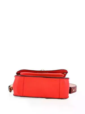 LOUIS VUITTON Monogram Canvas Leather Satchel Handbag - Red