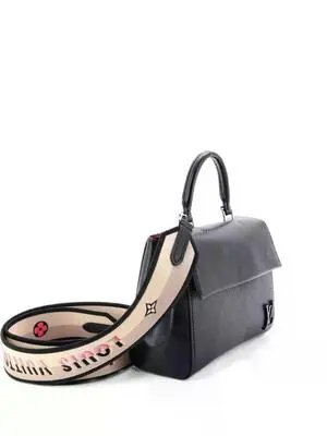 LOUIS VUITTON Cluny Top Handle Bag Epi Leather Mini Satchel - Black
