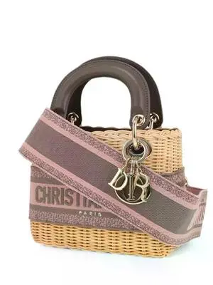 Dior Lady Woven Mini Bag - Neutrals
