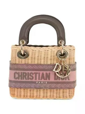 Dior Lady Wicker Mini Bag - Neutrals