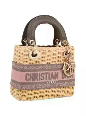Dior Lady Wicker Mini Bag - Neutrals