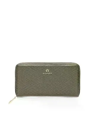AIGNER Ivy Logo-plaque Wallet - Green