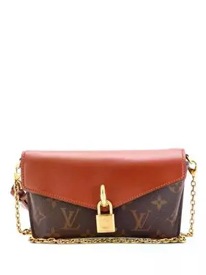 LOUIS VUITTON Monogram Canvas And Leather Padlock On Strap Crossbody Bag