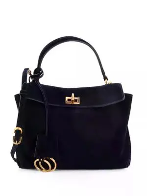 Balenciaga Rodeo Suede Mini Shoulder Bag - Black