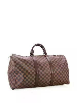 LOUIS VUITTON Keepall Bag Damier 50 Travel Bag