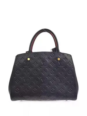LOUIS VUITTON 2019 Monogram Empreinte Montaigne Mm Handbag - Black