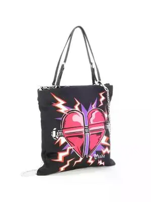 Prada Frankenstein Flat Printed Tessuto Mini Tote Bag