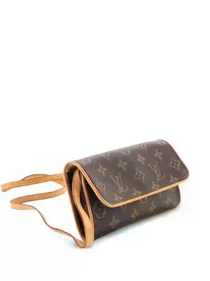 LOUIS VUITTON Twin Handbag Monogram Canvas Pm Crossbody Bag