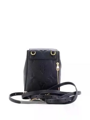 LOUIS VUITTON Tiny Monogram Empreinte Giant Backpack - Black