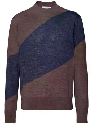 FERRAGAMO Virgin-wool Fine-knit Jumper - Brown
