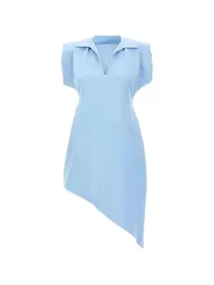 KAOS Asymmetric Padded-shoulder Dress